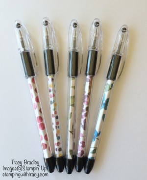 Pretty Pens - Stamping With Tracy
