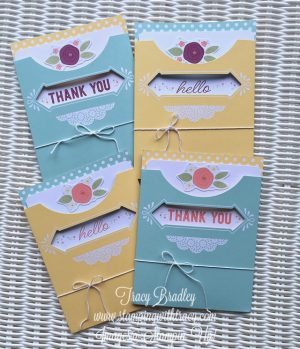 Pretty Pocket Card Kit - It's FREE!! - Stamping With Tracy