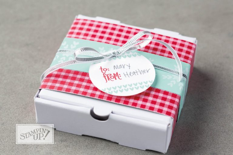 Mini Pizza Boxes - Stamping With Tracy
