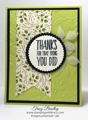 Thanks for That Thing You Did - Stamping With Tracy