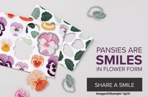 Stampin' Up! Pansy Dies - Stamping With Tracy