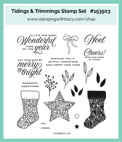 Stampin' Up! Tidings & Trimmings - Stamping With Tracy