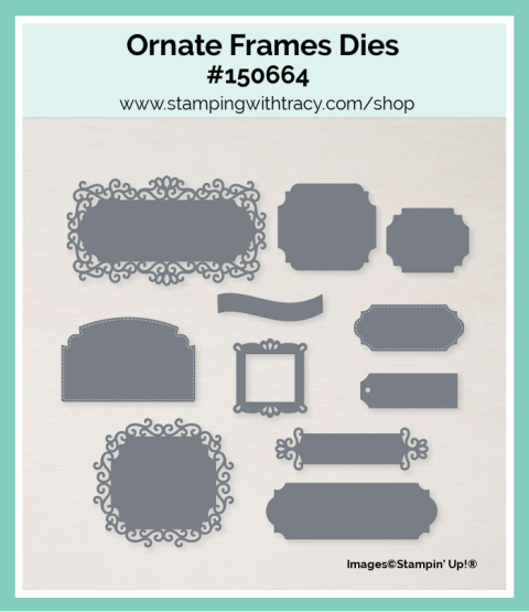 Stampin' Up! Ornate Layers & Ornate Frames Dies - Stamping With Tracy