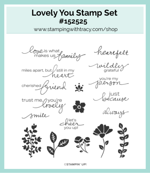 Stampin' Up! Lovely You Stamp Set - Stamping With Tracy