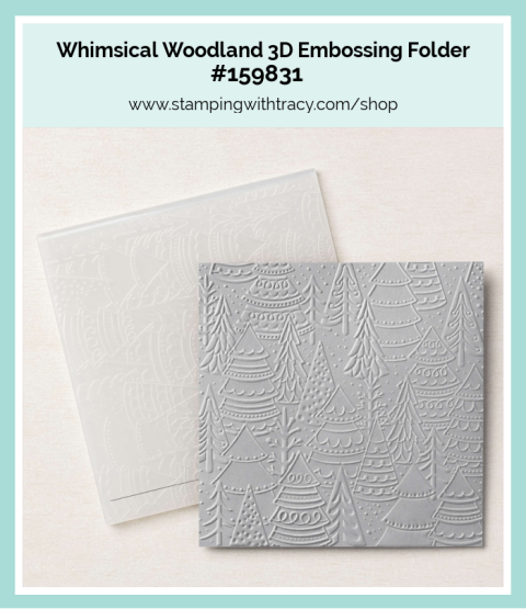 Stampin' Up! Whimsical Woodland Embossing Folder - Stamping With Tracy