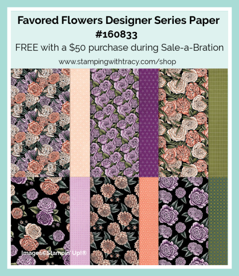 Stampin' Up! Favored Flowers Designer Series Paper with Fragrant ...