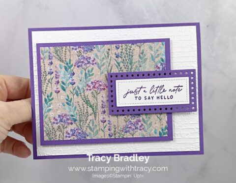 Stampin' Up! Perennial Lavender Designer Series Paper - Stamping With Tracy