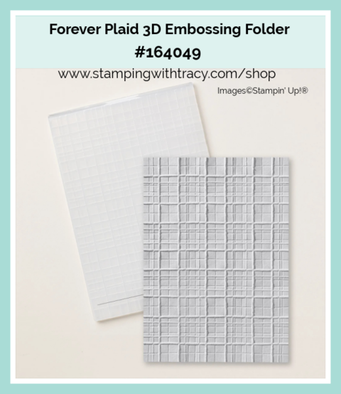 Forever Plaid 3D Embossing Folder - Stamping With Tracy