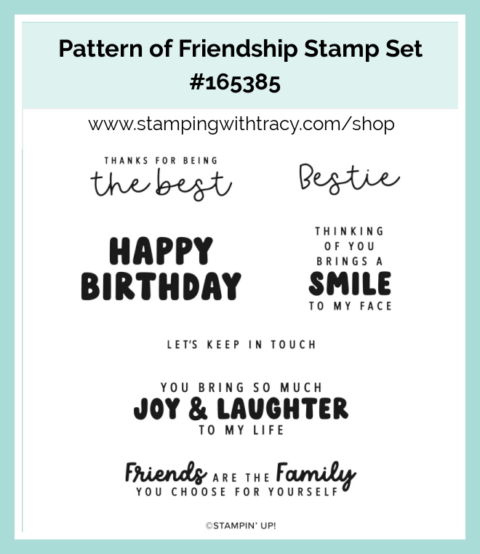 Pattern of Friendship Stamp Set - Stamping With Tracy