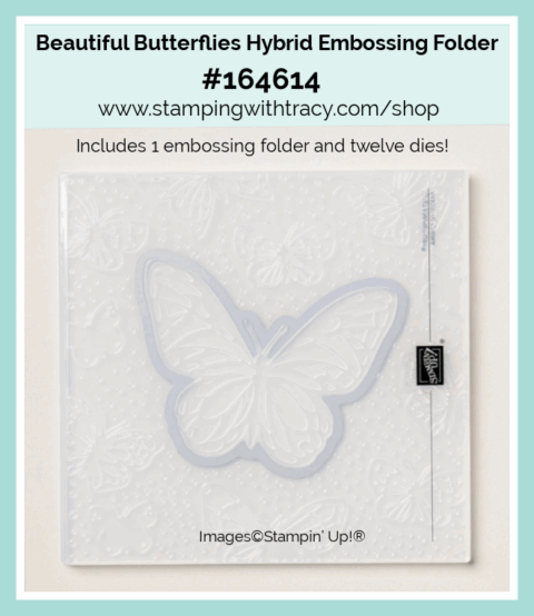 Beautiful Butterflies Hybrid Embossing Folder - Stamping With Tracy